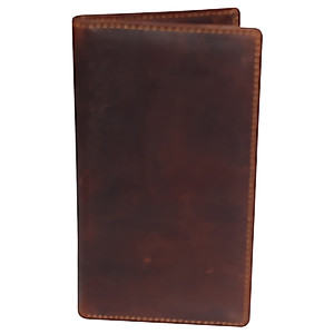 Swiss Marshall RFID Blocking Bifold Genuine Leather Credit Card ID Holder Long Wallet (Cazoro Brown)