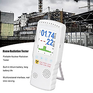 Home Nuclear Radiation Tester, Digital Display Nuclear Radiation Detector, Handheld High Accuracy Digital Radiation Dose Alarm Detector