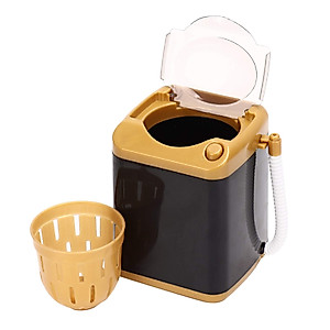 Mini Washing Machine Toy,Foldable Mini Small Portable Washer Washing Machine, Folding Small Washer Combo for Baby Clothes, Underwear or Small Items, Gift Choice (Gold)