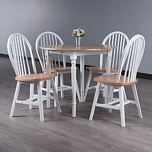 Winsome Wood Sorella Dining Set, Natural/White
