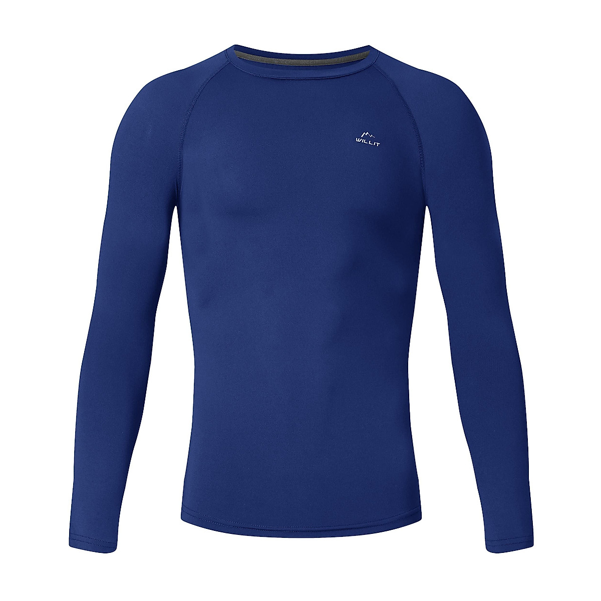 Willit Boys' Compression Shirts Youth Long Sleeve Football Undershirts Kids Baseball Quick Dry Baselayer Brilliant Blue XS