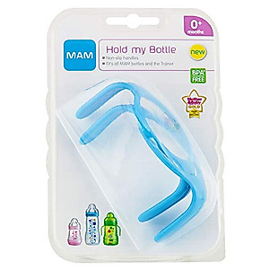 MAM Hold My Bottle Handles Blue 2 per Pack
