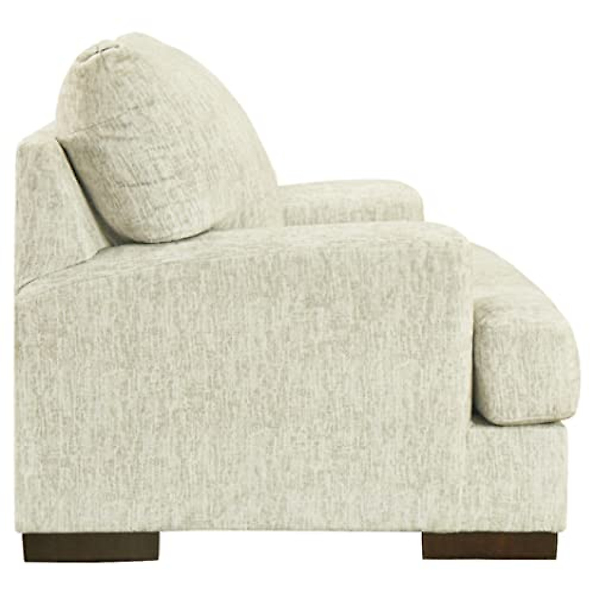 Signature Design by Ashley Caretti Contemporary Upholstered Chair and a Half, Beige