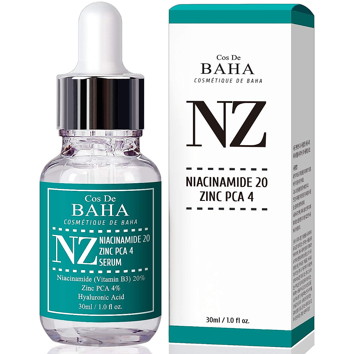 Niacinamide 20% + Zinc PCA 4% Serum for Face, Pore Reducer, Uneven Skin Tone Treatment, Diminishes Acne Prone, Skin Balancing Pore Reducing, Restores Elasticity, 1 Fl Oz