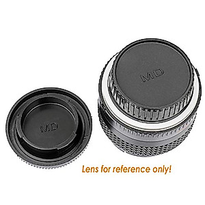 (2 Packs) Fotasy MD Lens Rear Cap, Md Body Cap, Minolta MD Lens Back Cover, Minolta MC Lens Cap, Minolta Rokkor Body Cap, Lens Cover Body Cap fits Minolta Rokkor MD MC Mount Camera Lense, MD_2