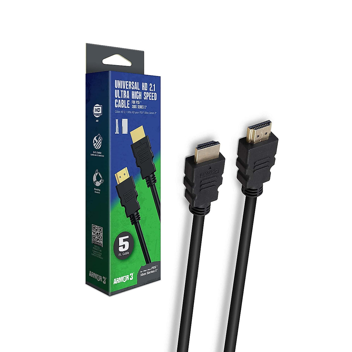 Armor3 Universal 5 Ft. HD 2.1 Ultra High-Speed Cable - PlayStation 5