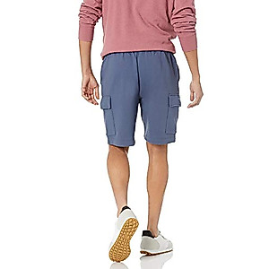 Amazon Essentials Men's Fleece Cargo Short, Indigo, XX-Large