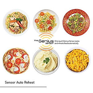 Panasonic NN-SU66LS 1100W with Genius Sensor Cook and Auto Defrost Countertop Microwave Oven, 1.3 cu ft, Stainless Steel