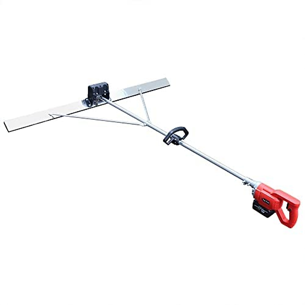 Concrete Surface Vibrator Battery Powered Cement Vibrating Leveling Tool Brushless Motor Concrete Surface Screed with 1.51mx 8cm Scraper 3000-6000Rpm