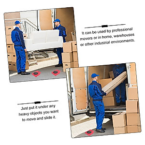 2pcs Plastic Wheel Furniture Mover Dolly Moving Furniture Tool Wheel Furniture Dolly Square Dolly Plate Wheel Dolly Moving Appliances Dolly Tool Furniture Mover's Dolly Small Mover