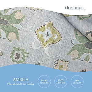 The Loom & Company Amelia - 100% Hand-Knotted Wool Area Rug - 9X12