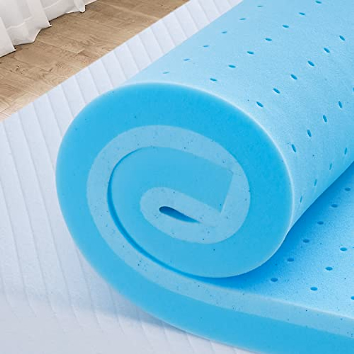 Maxzzz 4 Inch Mattress Topper Queen - Cool Gel Memory Foam Mattress Topper Extra Firm Bed Topper, Hard Mattress Topper for Back Pain Relief, CertiPUR-US Certified