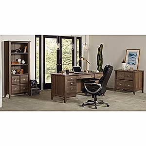 Serta® Smart Layers™ AIR Arlington Executive Chair, Leather, Black/Pewter