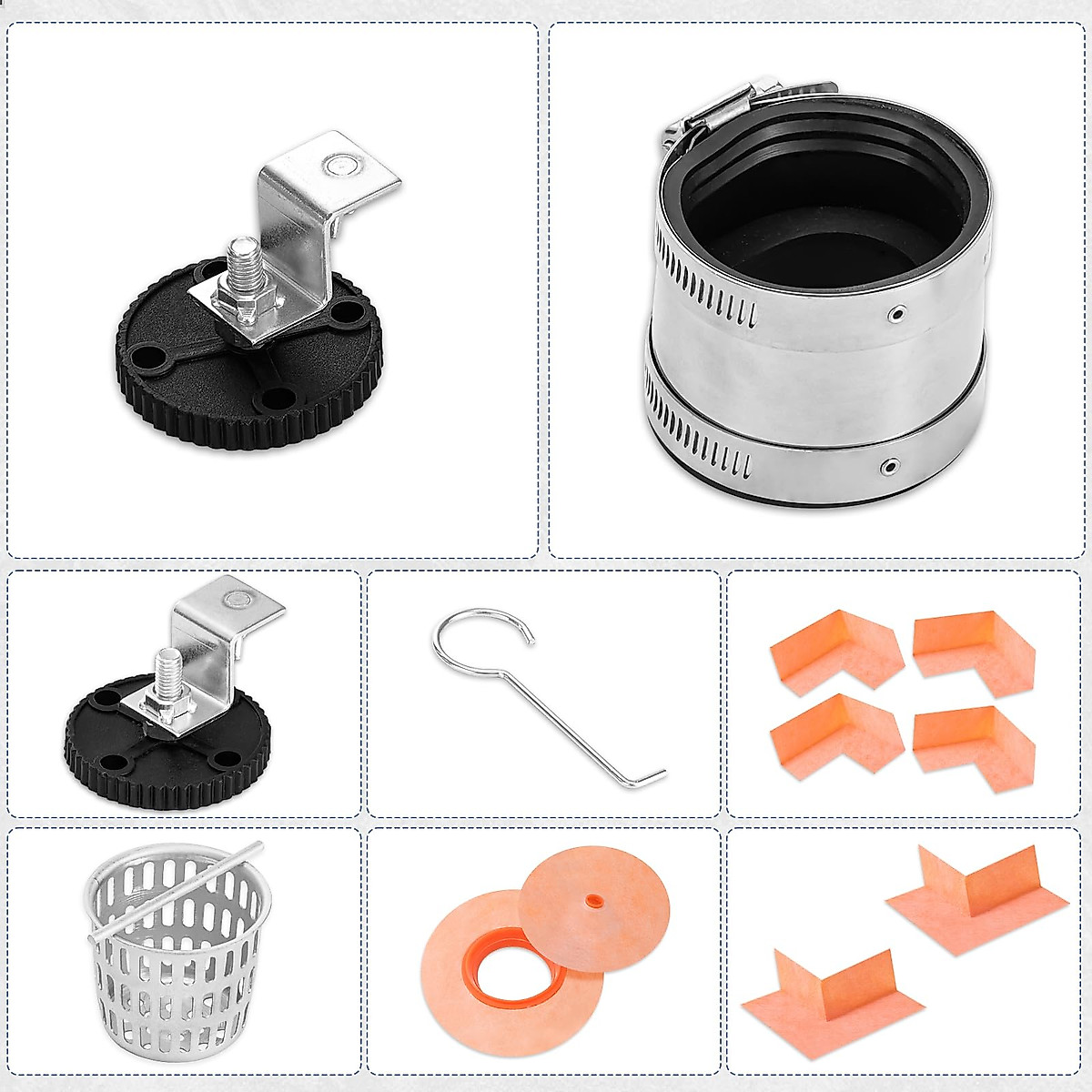 24 Inch Linear Drain Compatible with Schluter Systems Kerdi-Line with Hair Catcher 304 Stainless Steel Channel Body Shower Drain