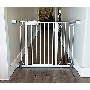 Wall Nanny Extender - 4 Inch Baby Gate Extension Guard (Made in USA) Extends Pressure Mounted Gates - Protects Walls, Stabilizes Gate, for Child, Pet Gate & Dog Gate, Protector Works on Stairs, 4 Pack