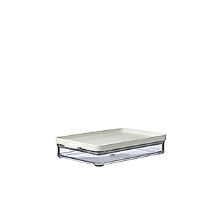 Mepal, Omnia Food Storage Box with Lid for Salami, Cold Cuts, Turkey, Bologna, Deli and Luncheon Meat, BPA Free, Nordic White, 500ml | 17oz, 1 Count
