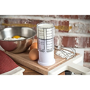 KitchenArt 1 Cup Adjust-A-Cup, Plastic, White