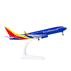 Bswath Model Airplane 1:300 Scale Model American Plane Southwest Airplane B737 Model Plane for Gift and Decoration