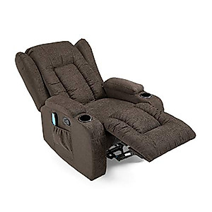 Christopher Knight Home Lavonia Massage Recliner, Brown + Black