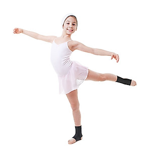 Loopeer 6 Pairs Kid Compression Ankle Brace Knitted Ankle Sleeve Breathable Ankle Support Socks Plantar Fasciitis Braces for Girls Boys Kids Sprained Ankle Running Fitness, Blue and Black