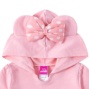 Disney Minnie Mouse Baby Girls Hoodie and Pants Set for Infant and Toddler Kids