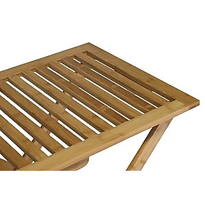 Proman Products Bail Bali Bamboo Luggage Rack, Natural Color