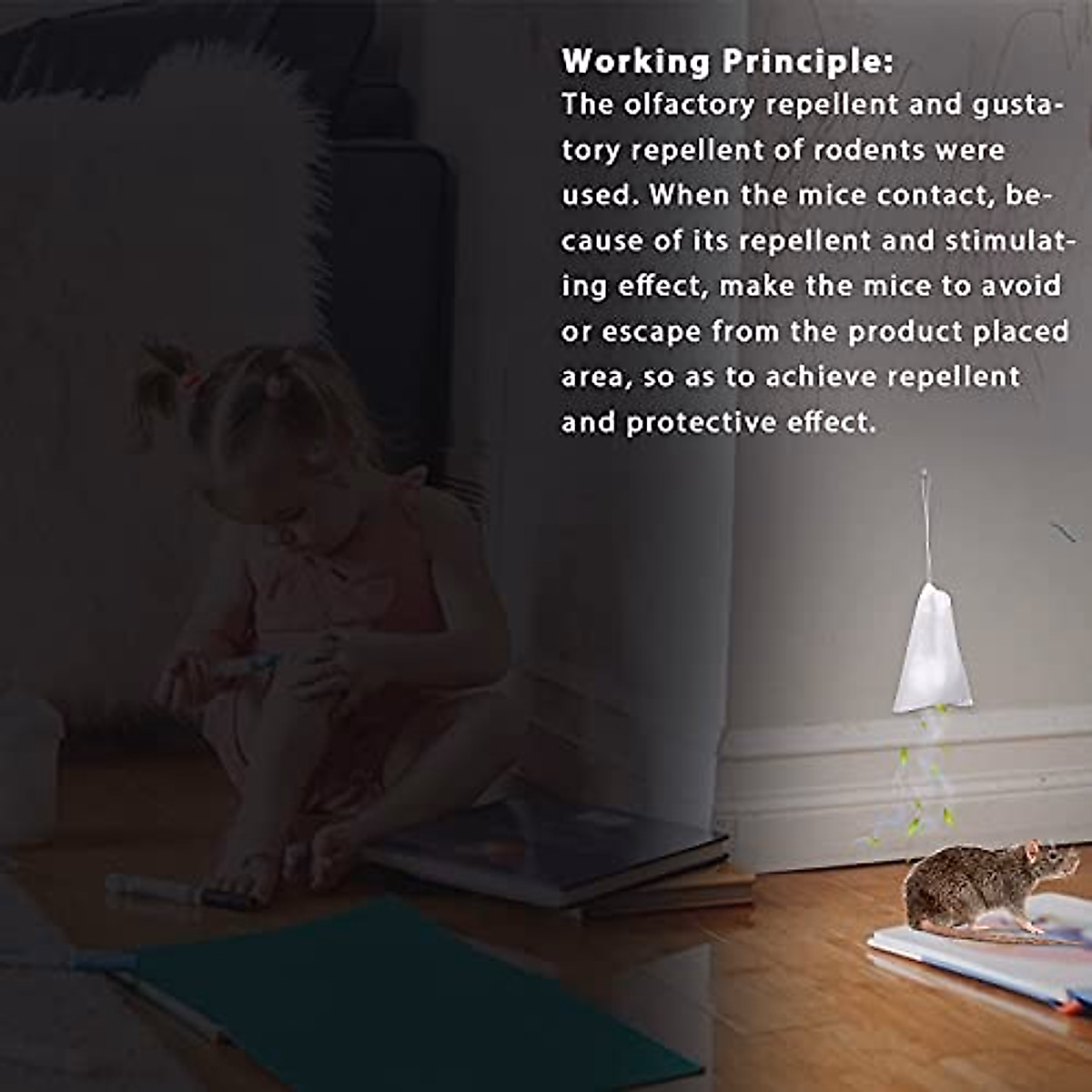 4 Pack Mouse Repellent Mice Repellent, Peppermint Oil to Repel Mice and Rats, Rat Rodent Repellent Pest Insect Control