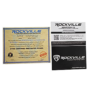Rockville Krypton F5 3200w Peak / 800w RMS 5 Channel Car Amplifier w Volt Meter , Black