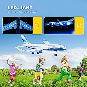 4DRC RC Plane,G2 Remote Control Jet Airplane for Beginners Adult, Ready to Fly Airplane with One Key Aerobatic,LED Light,4-Axis Fighter Jet,2.4Ghz Plane for Kids Boys Girls Beginner,2 Battery