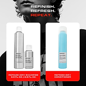 ARROJO ReFINISH Volumizing Dry Shampoo for Women & Men - Revitalizing Large Dry Shampoo Spray w/Invisible Finish â€“ Women & Mens Dry Shampoo for All Hair Types , 8.5 Fl Oz (Pack of 1)