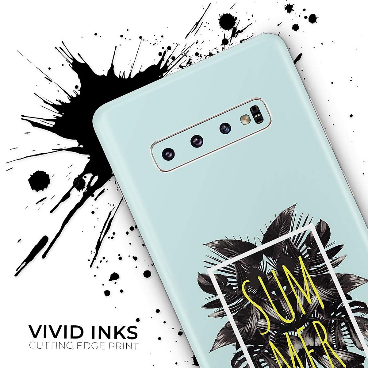DesignSkinz Mint Summer Time Protective Vinyl Decal Wrap Skin Cover Compatible with The Samsung Galaxy S20 (Screen Trim & Back Glass Skin)