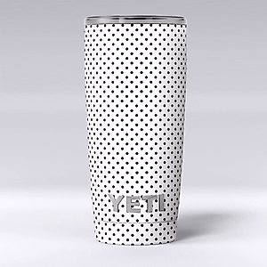 Design Skinz The Slate Black Micro Polka Dots - Skin Decal Vinyl Wrap Kit Compatible with The Yeti Rambler Cooler Tumbler Cups