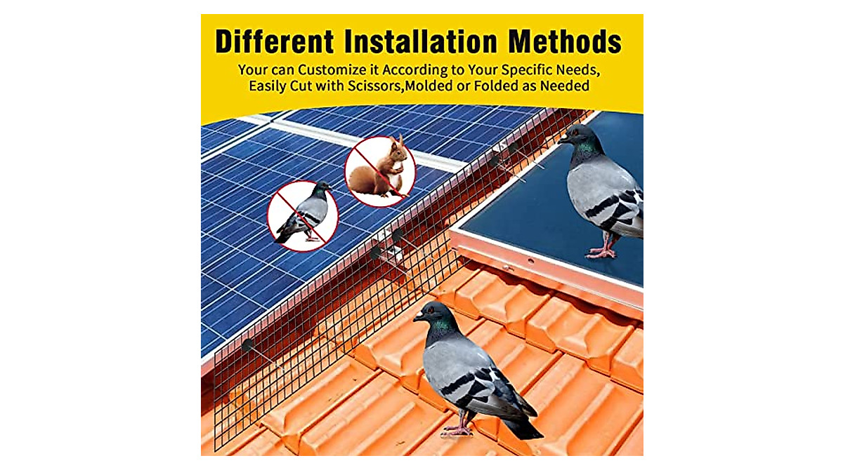 8in X 100ft Solar Panel Bird Guard,Solar Panel roof Protection net 1 ...