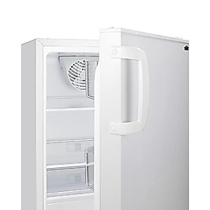 Summit Appliance ALR46W Built-in Undercounter ADA Compliant Residential All-Refrigerator in White with Door Storage, Adjustable Thermostat, Open Door Alarm, Sealed Back and Auto Defrost