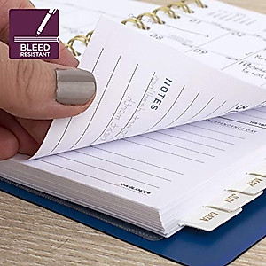 Academic Planner 2021-2022, AT-A-GLANCE Weekly & Monthly Book Planner, 5" x 8", Small, for School, Teacher, Student, Contempo, Classic Blue (70101X20)