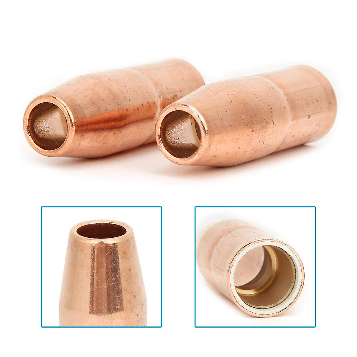 2pcs 169-726 MIG Welding Nozzles 5/8inch Recessed Tip Fit for Miller M25 M40 Hobart Gun