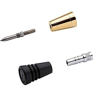 Rockler Cane/Walking Stick Hardware Kit – Hobby Tool Kit Includes Steel Spike, Ferrule, Cane Rubber Foot, & Aluminum Insert - Easy to Assemble Woodworking Kit – Perfect for Indoor, & Summer Use