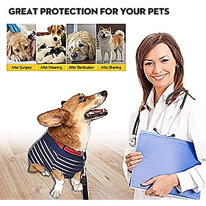 L1HMPET Dog Surgery Recovery Suit Puppy Medical Vest, Dog Surgical Suit,After Surgery Wear, Home Indoor Pets Clothing (L)