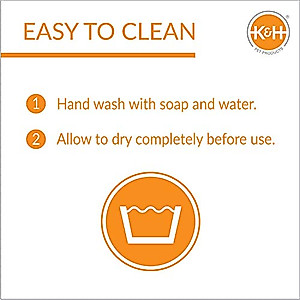 K&H Pet Products Microwavable Pet Bed Warmer Blue 9" x 9"