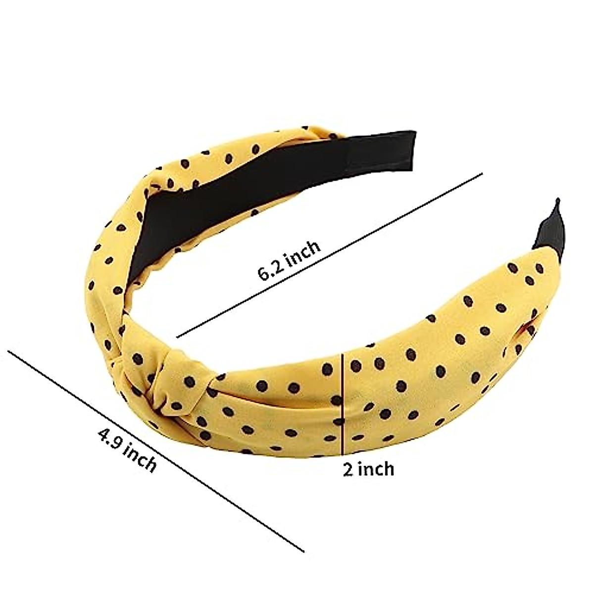 ACO-UINT Headbands for Women, 12 Pack Non-Slip Knotted Headbands with Soft Fabric, Wide Headbands for Summer Hair Accessories for Women Girls