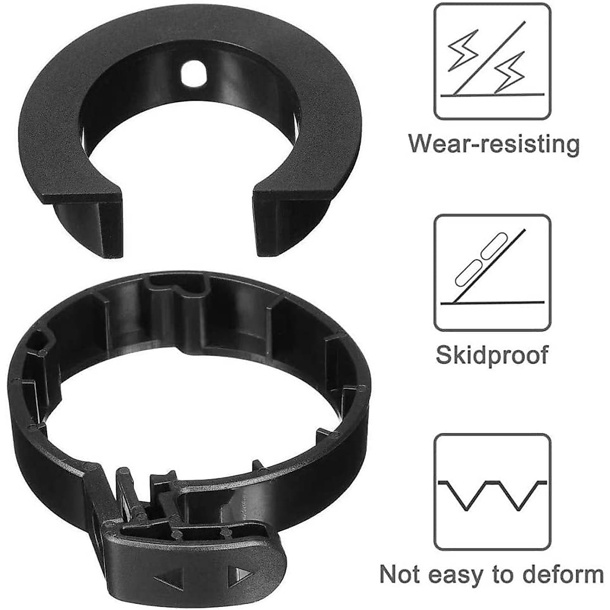 GLDYTIMES OEM Folding Pole Replacement for Xiaomi m365 Pro Electric Scooter Including Silicone Plug, Folding Slot Latch