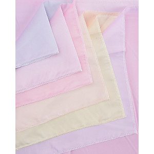 xo, Fetti Pastel Gradient Washable Tablecloth - 9 ft. | Birthday Party Decorations, Bachelorette Party Supplies, Rainbow Baby Shower, Pastel Preppy, Tableware