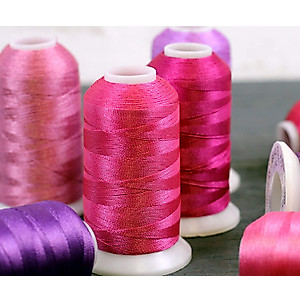 Threadart Rayon Machine Embroidery Thread - No. 148 - Christmas Red - 1000M - Strong & Luxurious