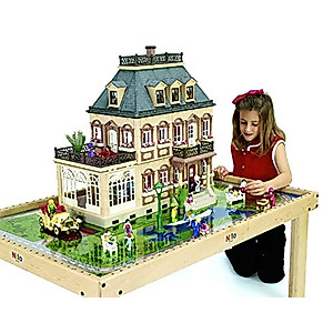 NILO N51N Kid's Play Table Compatible with Legos, Duplo, Trains, Games, Building, Lincoln Logs Safe Fun for Children Educational Toy Board Durable (No Holes, 32x48x20)