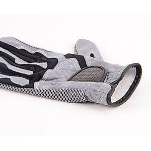 Fashion Golf Gloves, Men's Boys All Weather Leather Golf Glove with Non-Slip Grip, Soft, Breathable, Wear-Resistant, One Pack for Left Hand Golf Rain Gloves