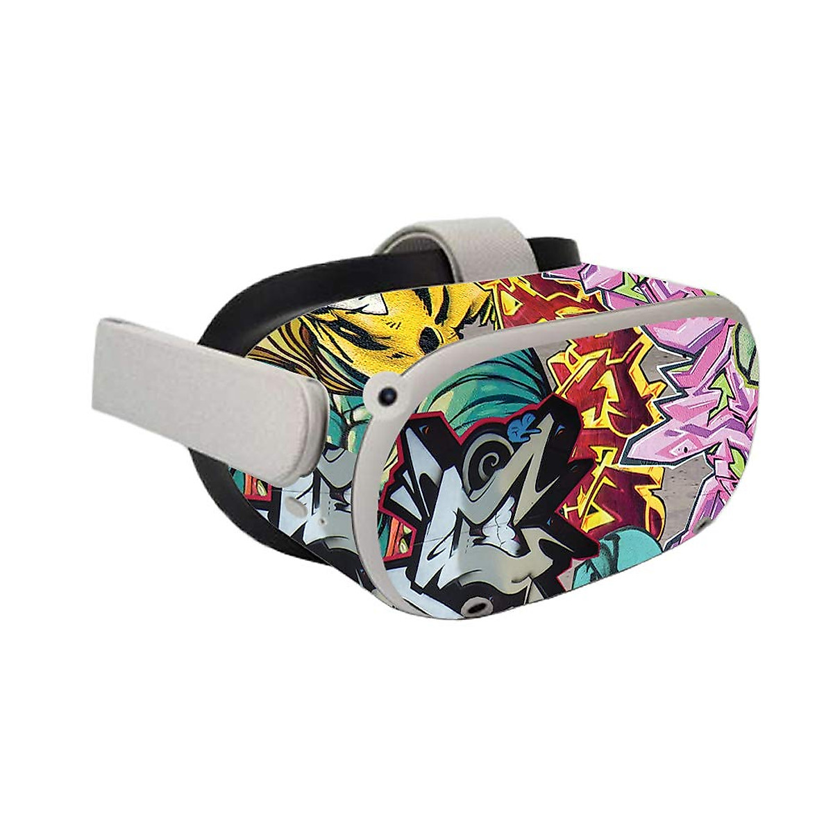 MightySkins Skin Compatible with Oculus Quest 2 - Graffiti Wild Styles | Protective, Durable, and Unique Vinyl Decal wrap Cover | Easy to Apply | Made in The USA