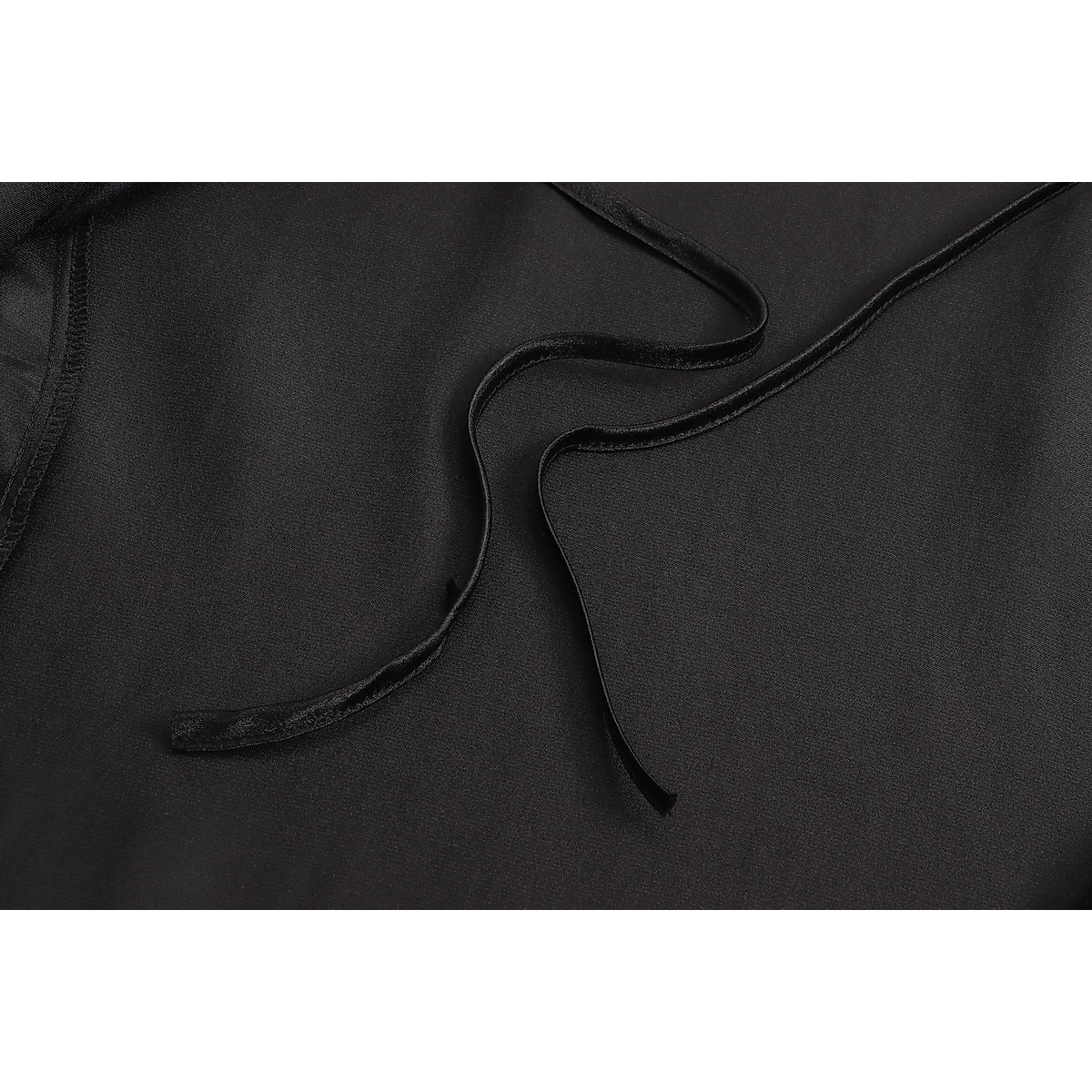 ExpressBuyNow Women's Kimono Robe Short ,pure color-Black ,XX-Large