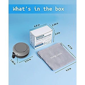 Denture Bath Case, Denture Cup, Leak Proof Portable Retainer Case, Denture Cleaning Kit with Cleaner Brush, Denture Box with Strainer & Mirror, Denture Case for Aligner Retainer Mouth Guard
