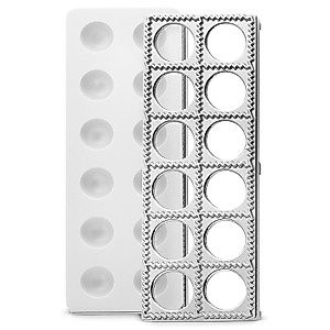 Bellemain Ravioli Maker Press | Pelmeni Mold, Pierogi Press, Potsticker Meat Pie Dumpling Maker, Ravioli Stamp Pasta Making Kit, Pasta Making Tools, Ravioli Press Mold | Makes 12 Ravioli, 1.5” Square