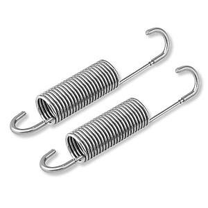 GNPADR GUPO 4-1/2inch (2Pcs) Stainless Steel Replacement Recliner Sofa Chair Mechanism Tension Spring - Long Neck Hook Style